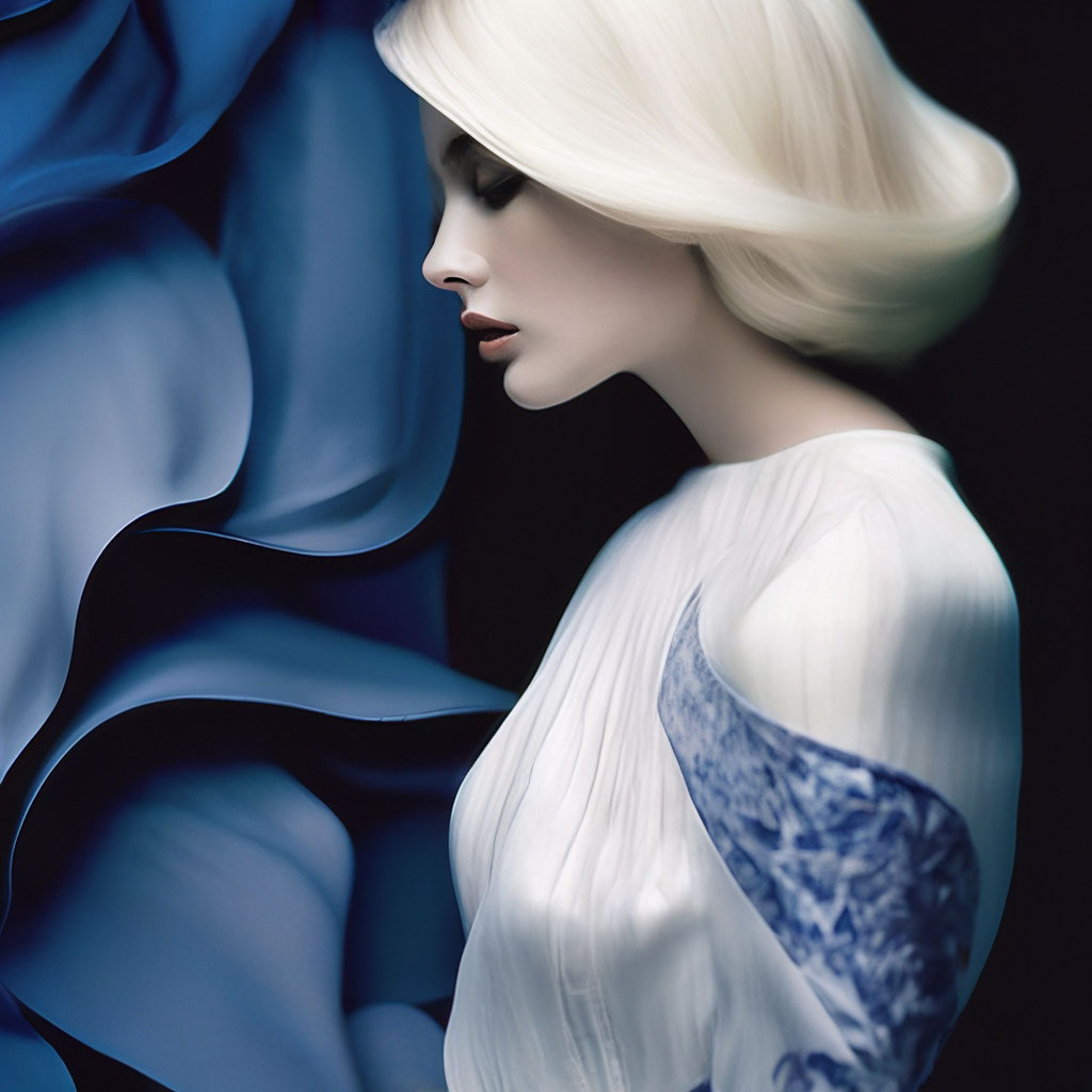 "The cover of the magazine with a story of sad designer blonde woman ...