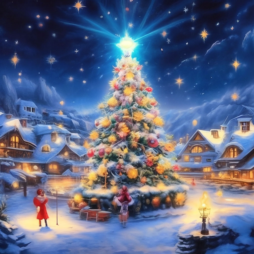 "Peace and good luck to all on the bright holiday of Christmas" — image ...