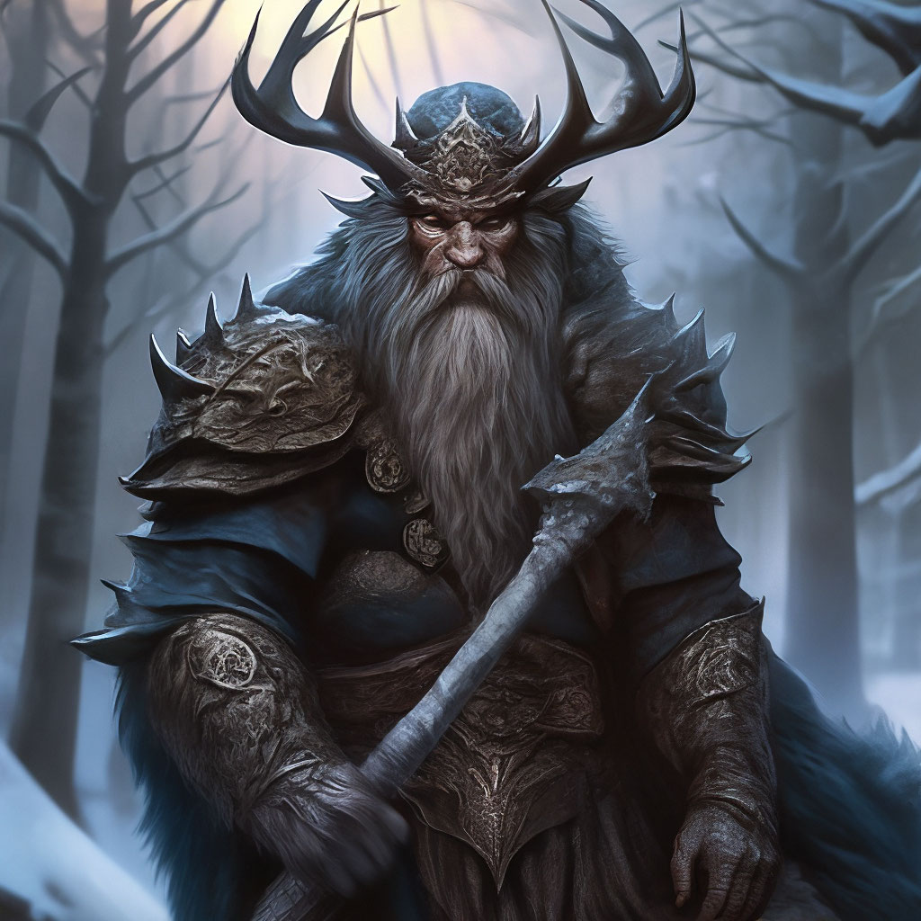 "Dark Elk Slavic calendar" — image created in Shedevrum