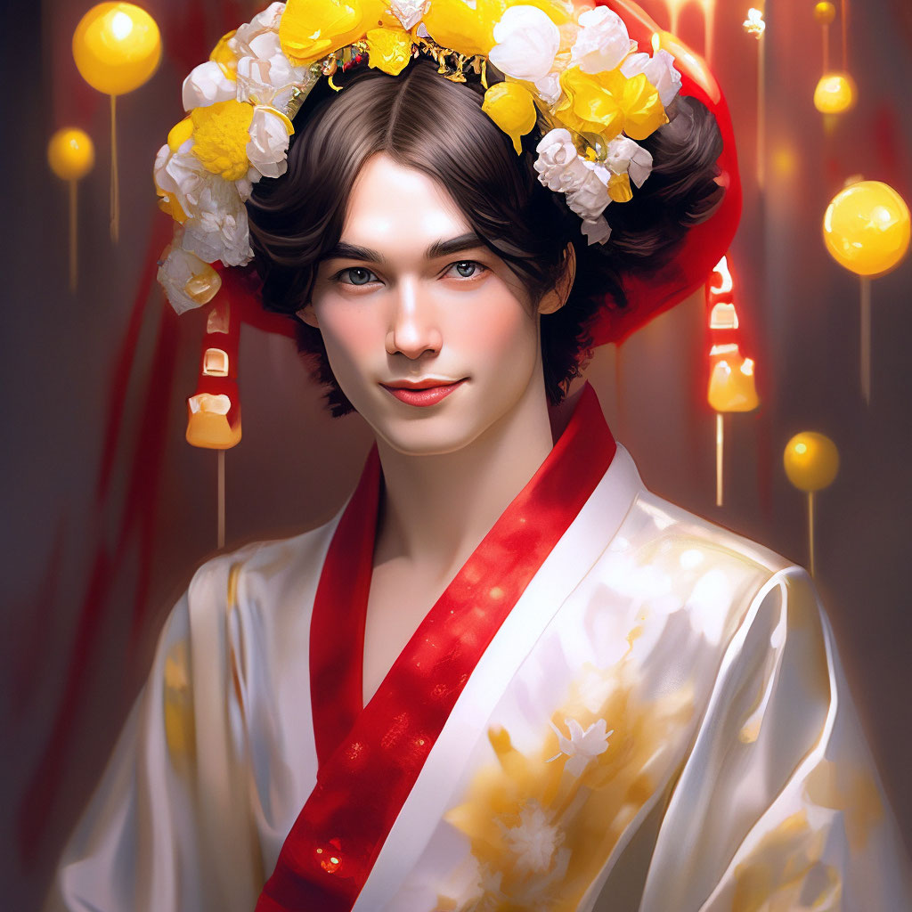 "Striking fashion: innocent Russian guy in a geisha dress, no makeup ...