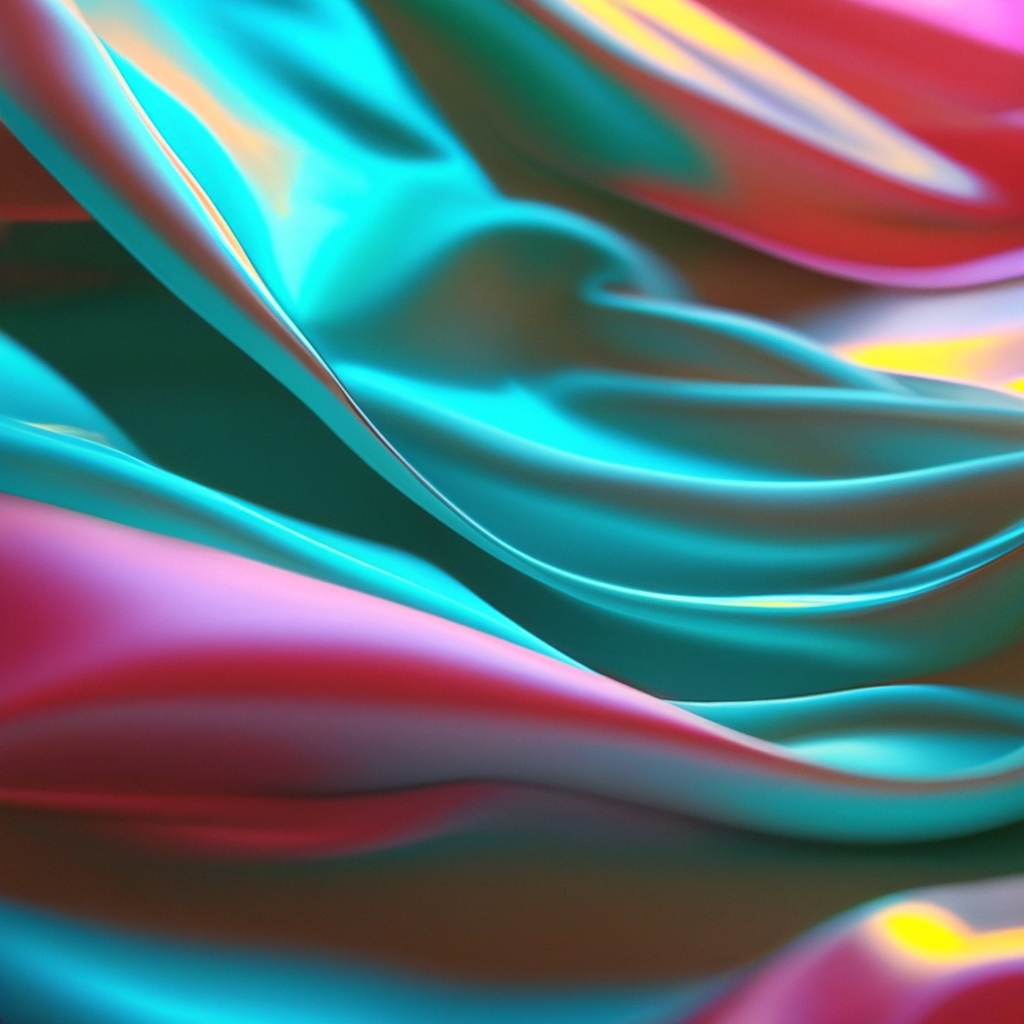"Wet silk 50 shades of turquoise" — image created in Shedevrum