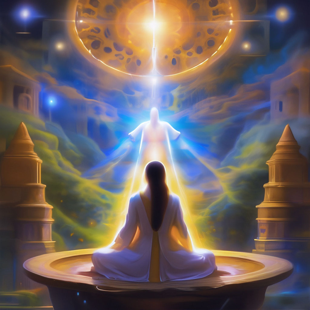 "The mystical world is based on well-being" — image created in Shedevrum