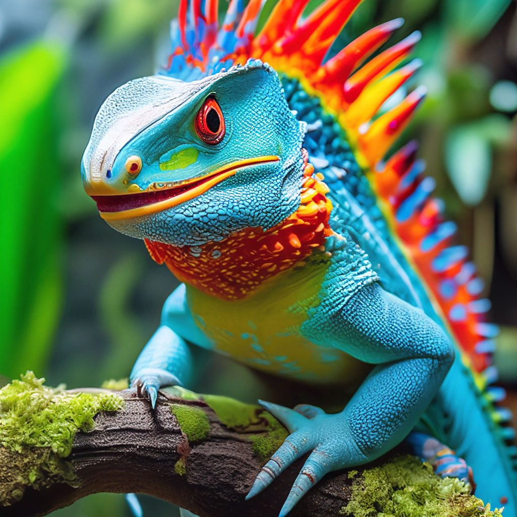 "The Parrot Lizard" — image created in Shedevrum
