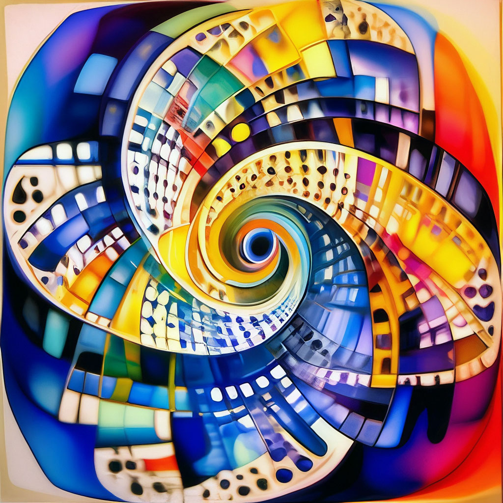 "Sectioned by divisions, Spirograph abstract kaleidoscopic art ...