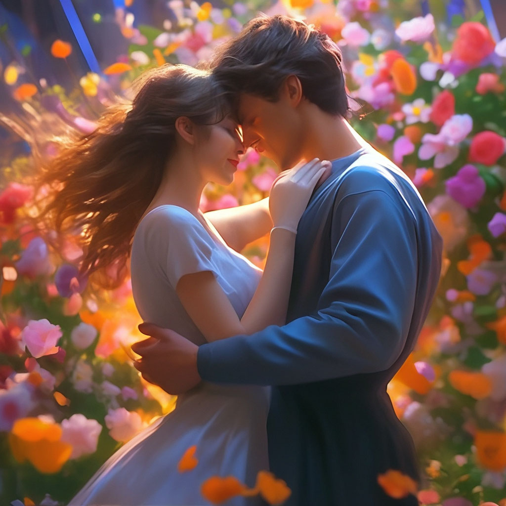 "My love is stupid, my love is evil, a guy and a girl, a beautiful ...