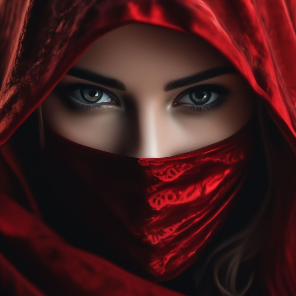 "The mystery woman Mystery, red mask, beautiful eyes . aesthetically ...