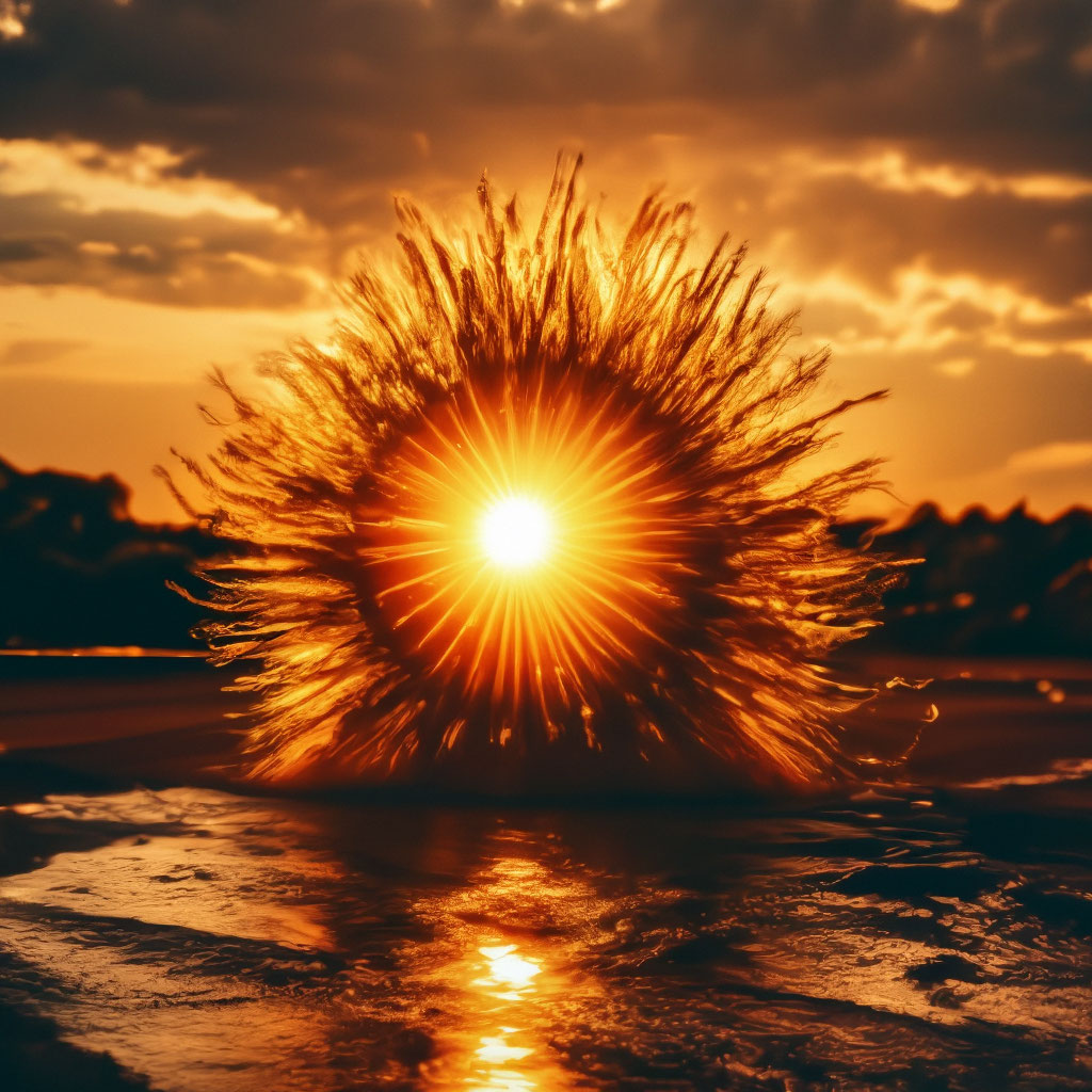 "🖌🖌🖌🖌 surrealism,the explosion of the sun 8k" — image created in Shedevrum