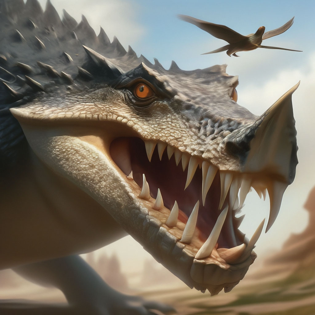 "Croc - toothed wing" — image created in Shedevrum