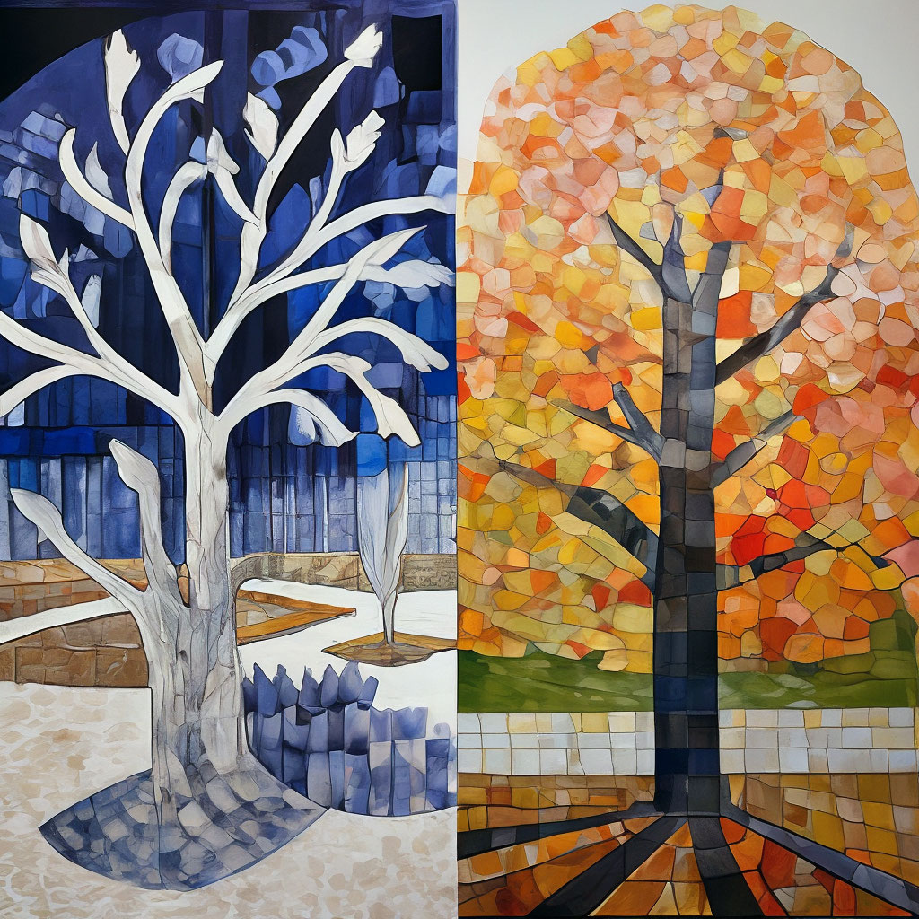 "Winter is an engraving, Spring is a watercolor, Summer is an oil ...