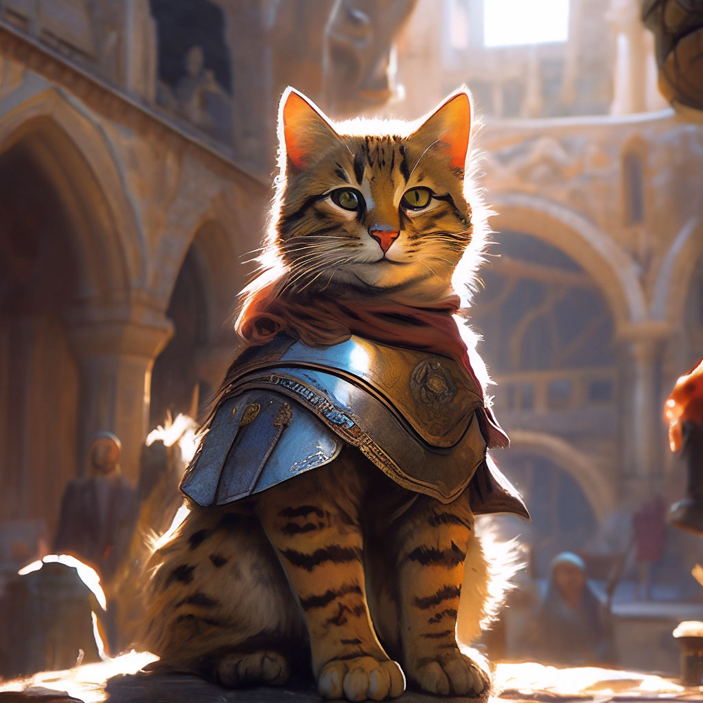 "Briefly about the fate of a medieval cat, epic, history, drawing ...