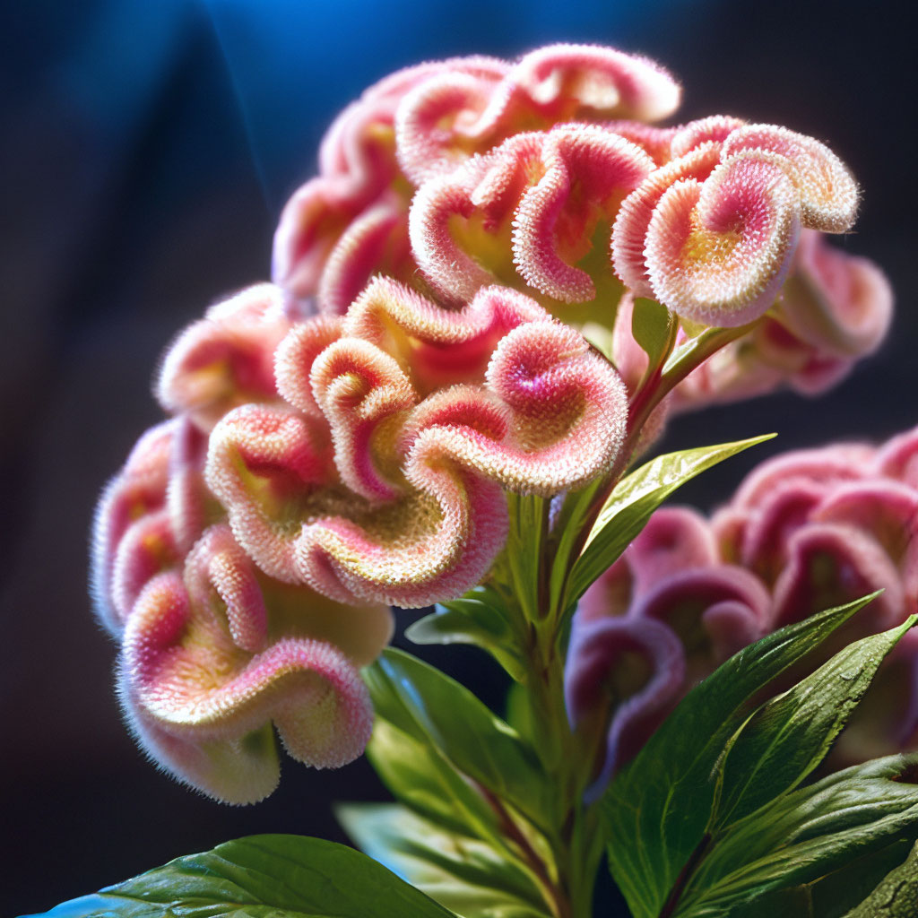 "🔹 🔹 botany, celosia comb, vertical beautiful composition, detailed ...