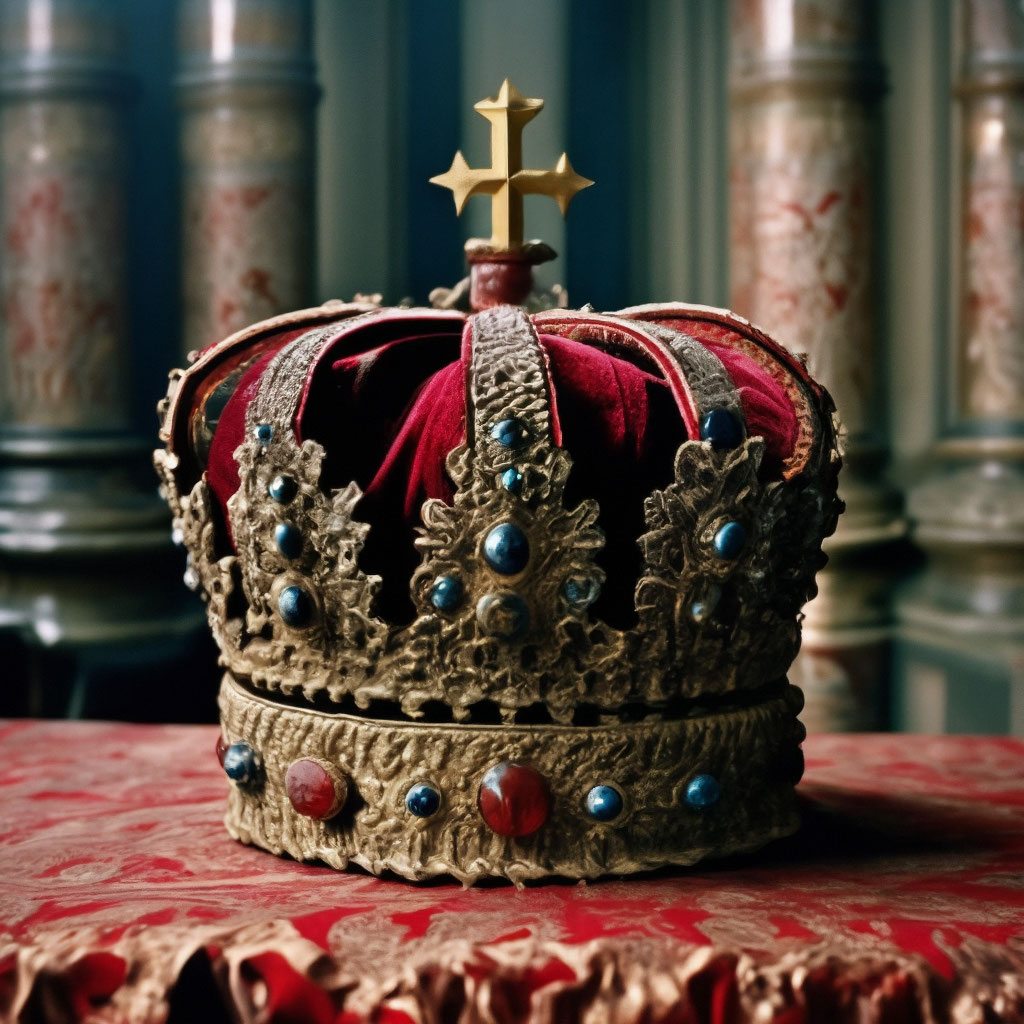 "The crown of Tsar Alexei Panin" — image created in Shedevrum