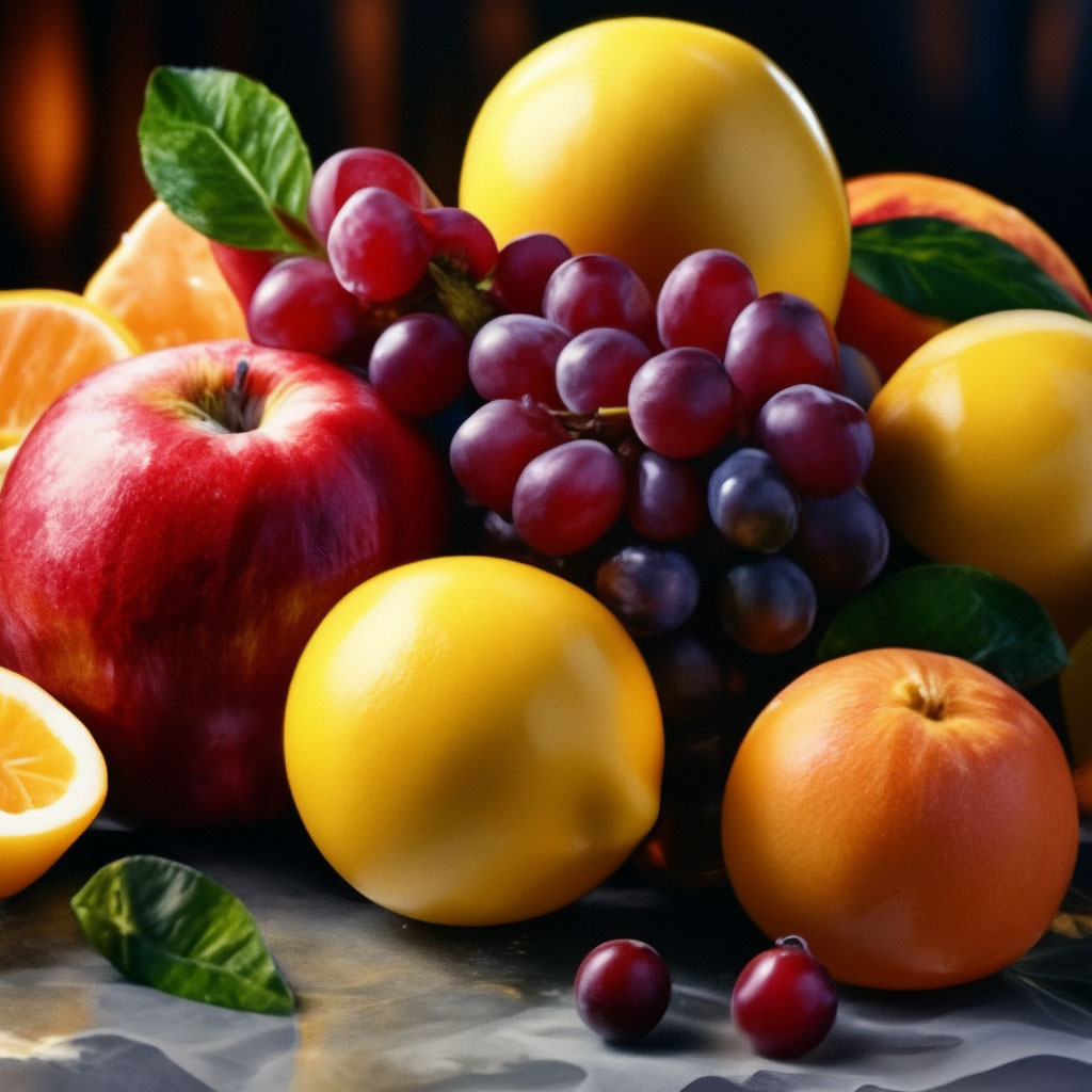 "NEUROTICS panorama, fruit, hyperdetalization, hyperrealism, soft light ...