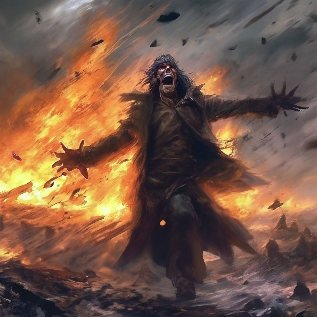 "He brought his terrible role to the end Laughing in the fire, not ...