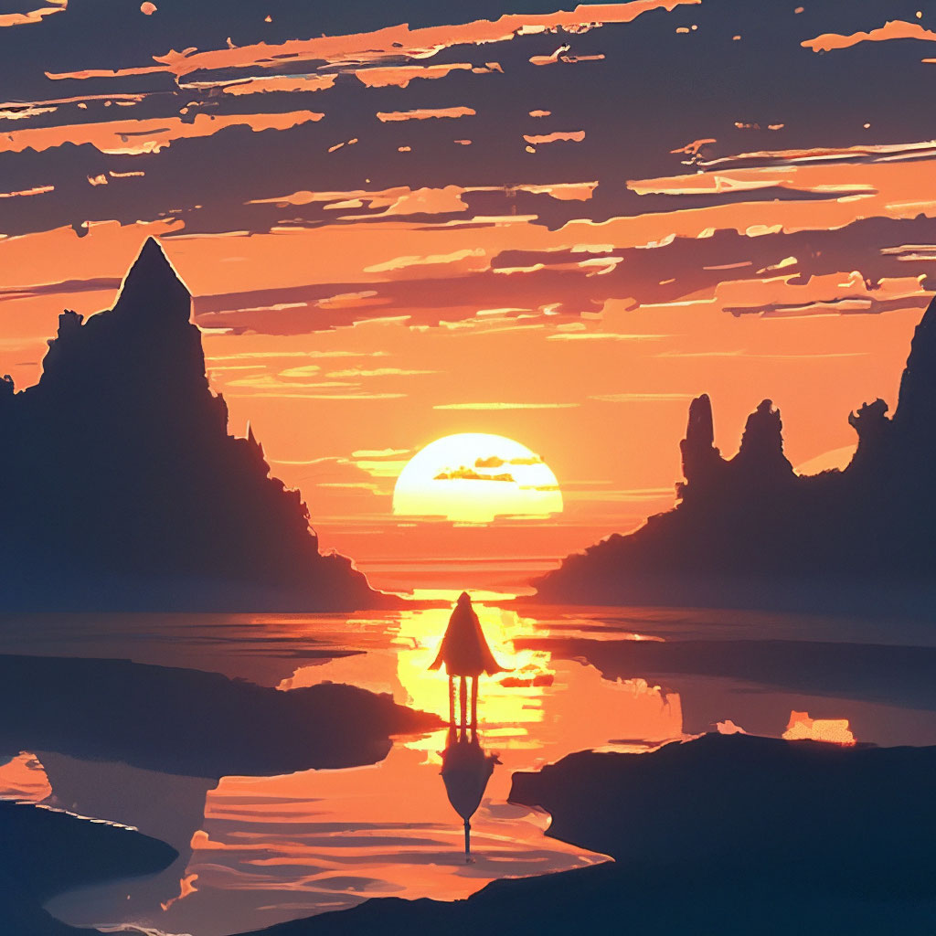 "Good night (scary picture)" — image created in Shedevrum