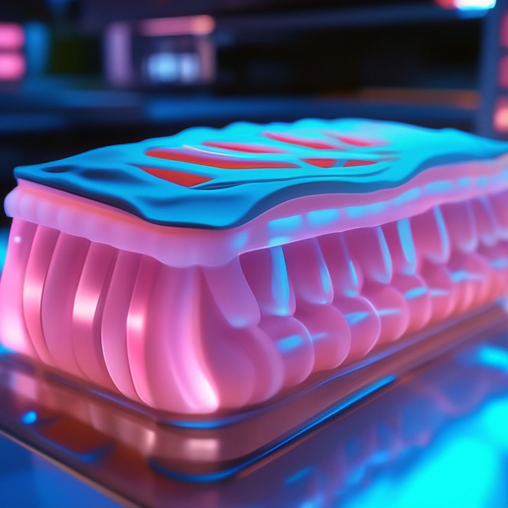 "The food of the future "Protein bread" takes shape when compressed ...