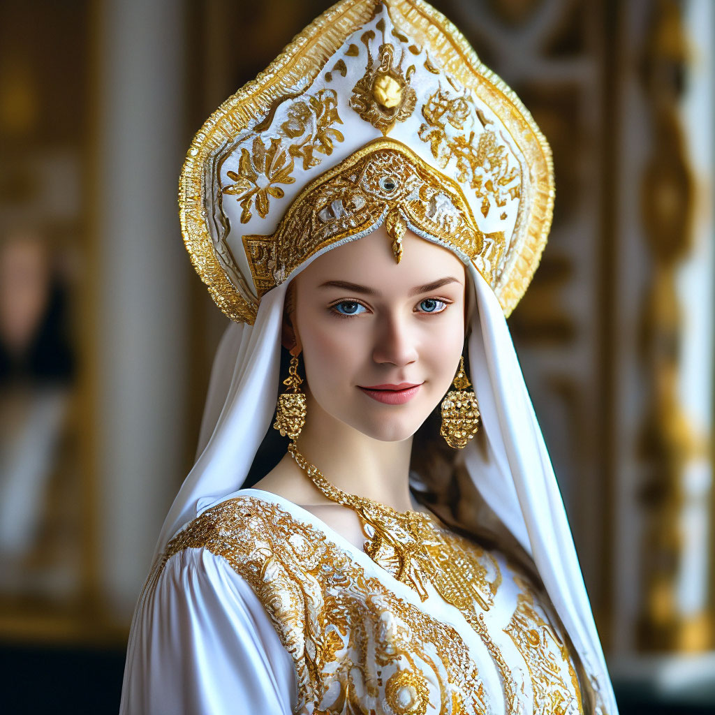 "Russian Russian-style ornament - patterns on the skirt, color white ...