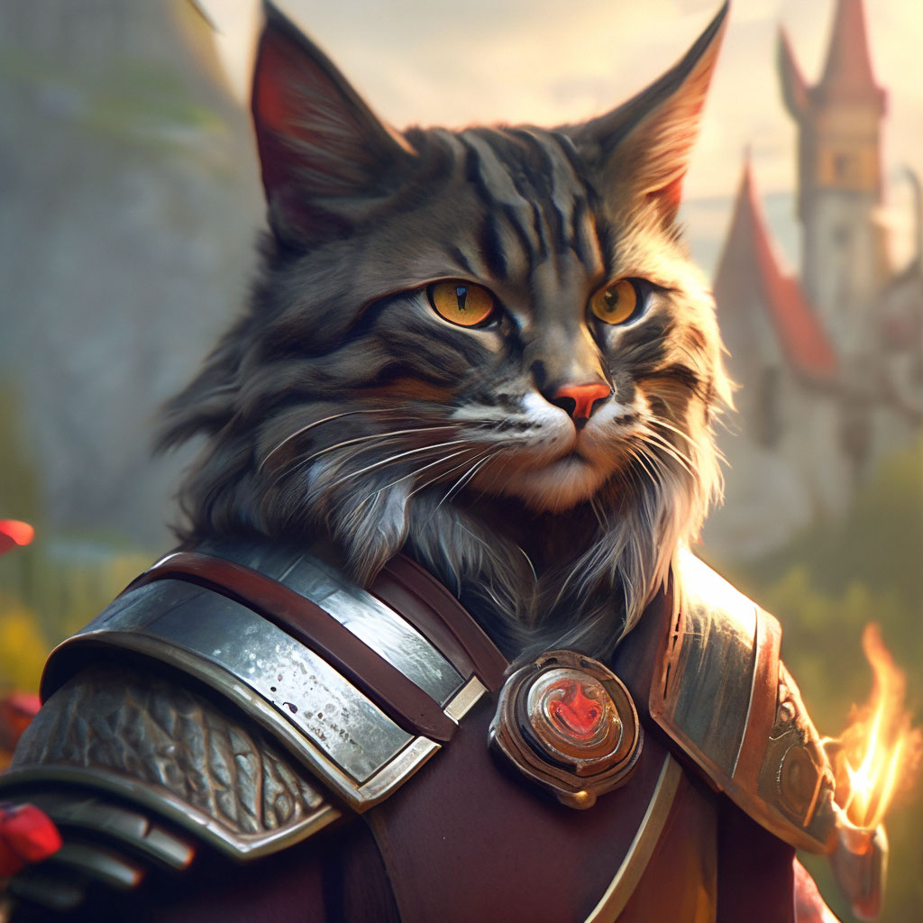 "The Witcher's Cat" — image created in Shedevrum