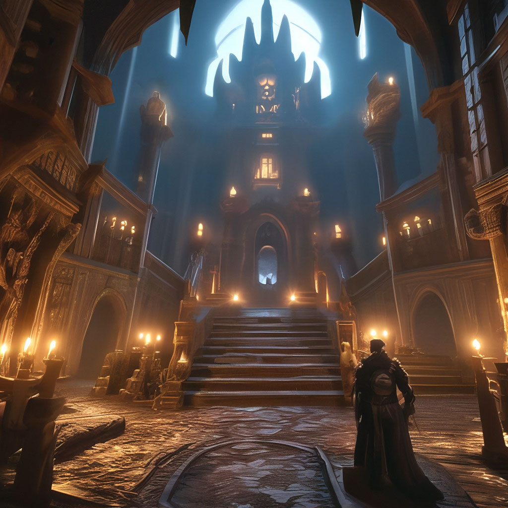 "Fantasy world background, realistic, Lord of Diablo, dungeon, dark and ...