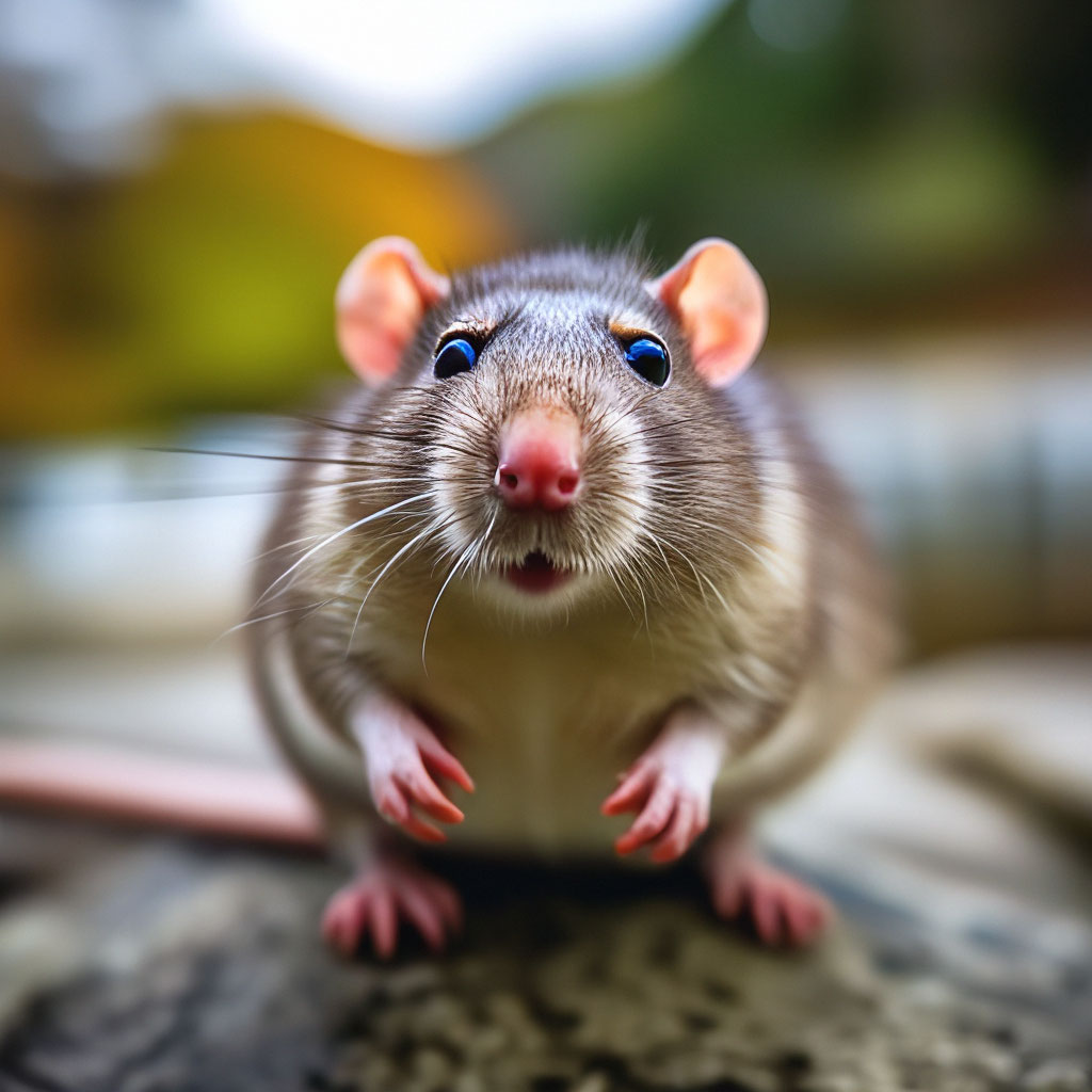 "A little fat rat 🐁" — image created in Shedevrum
