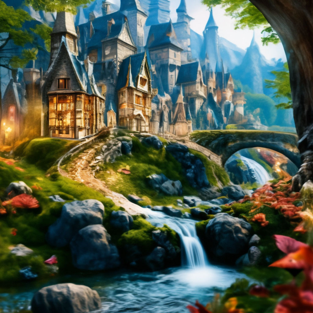 "A fairy-tale world, a fairy kingdom. hyperrealistic photo with super ...