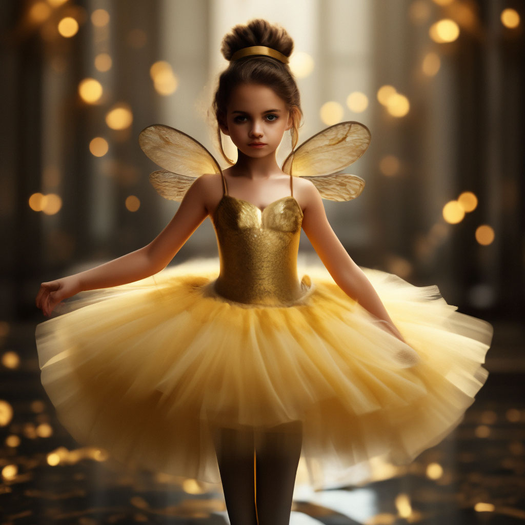 "Ballerina bee princess" — image created in Shedevrum