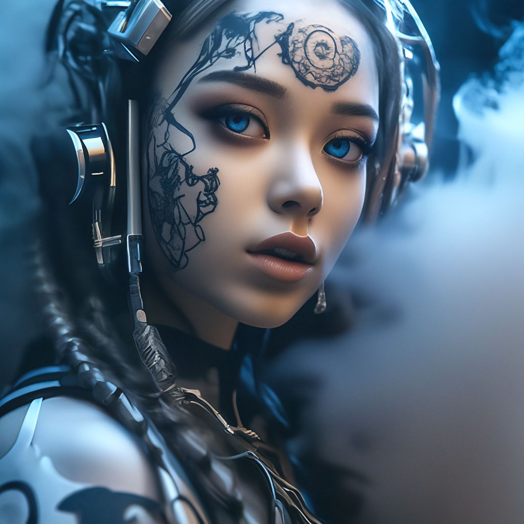 "Realism, realistic, 999k, high quality, detail, cute girl, cyborg ...