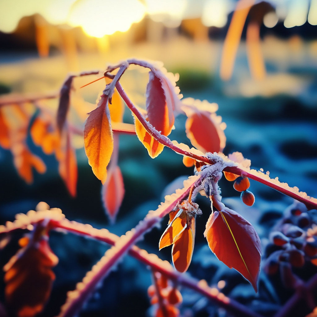"October frost" — image created in Shedevrum