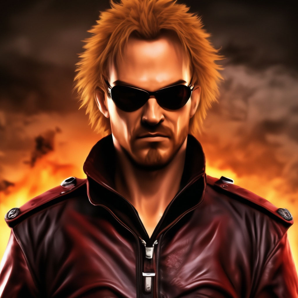 "The dude from the Postal 2 game" — image created in Shedevrum