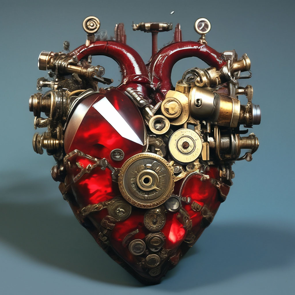 "Anisotropic garnet with mechanical valves the heart hurts so much ...