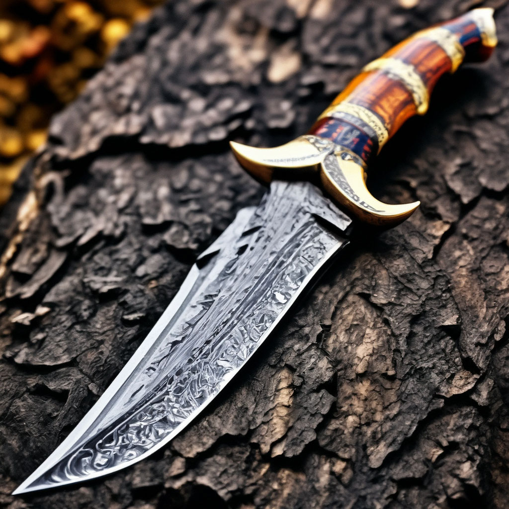 "Damascus blade" — image created in Shedevrum