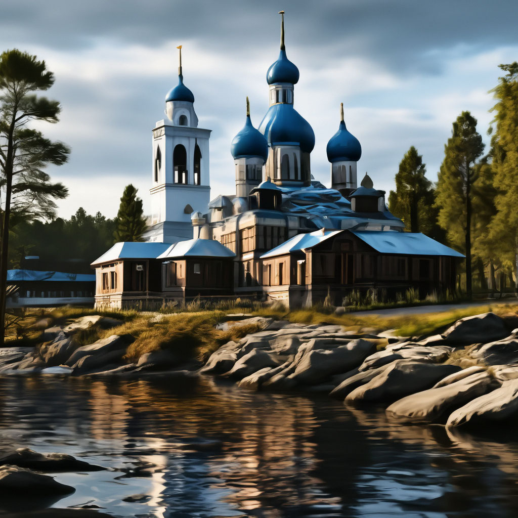 "The ancient monastery on Valaam is beautiful, realistic, high ...
