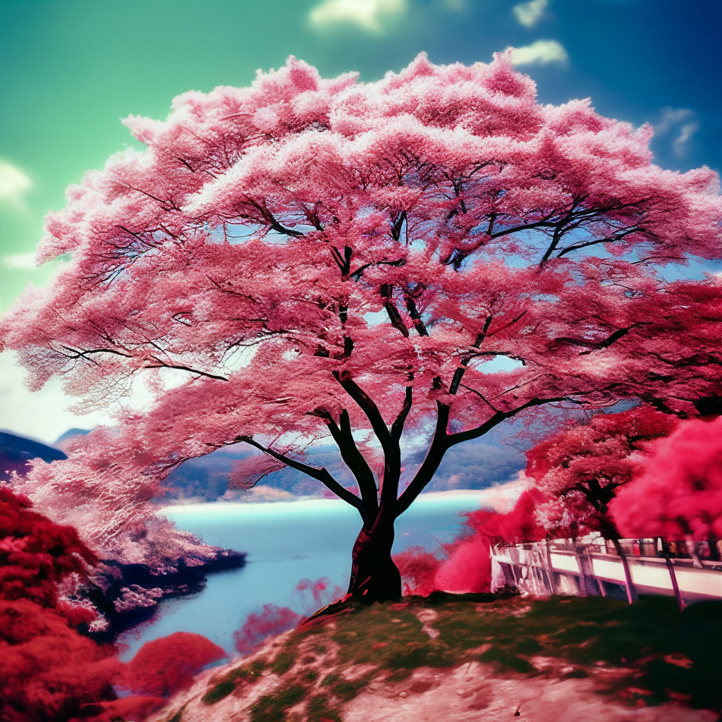 "Beautiful sakura tree" — image created in Shedevrum