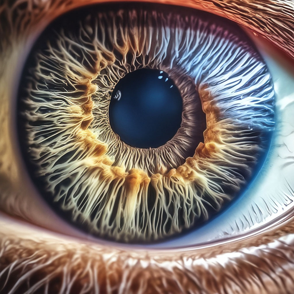 "Walking on thin bones of the eye, high detail clarity high image ...