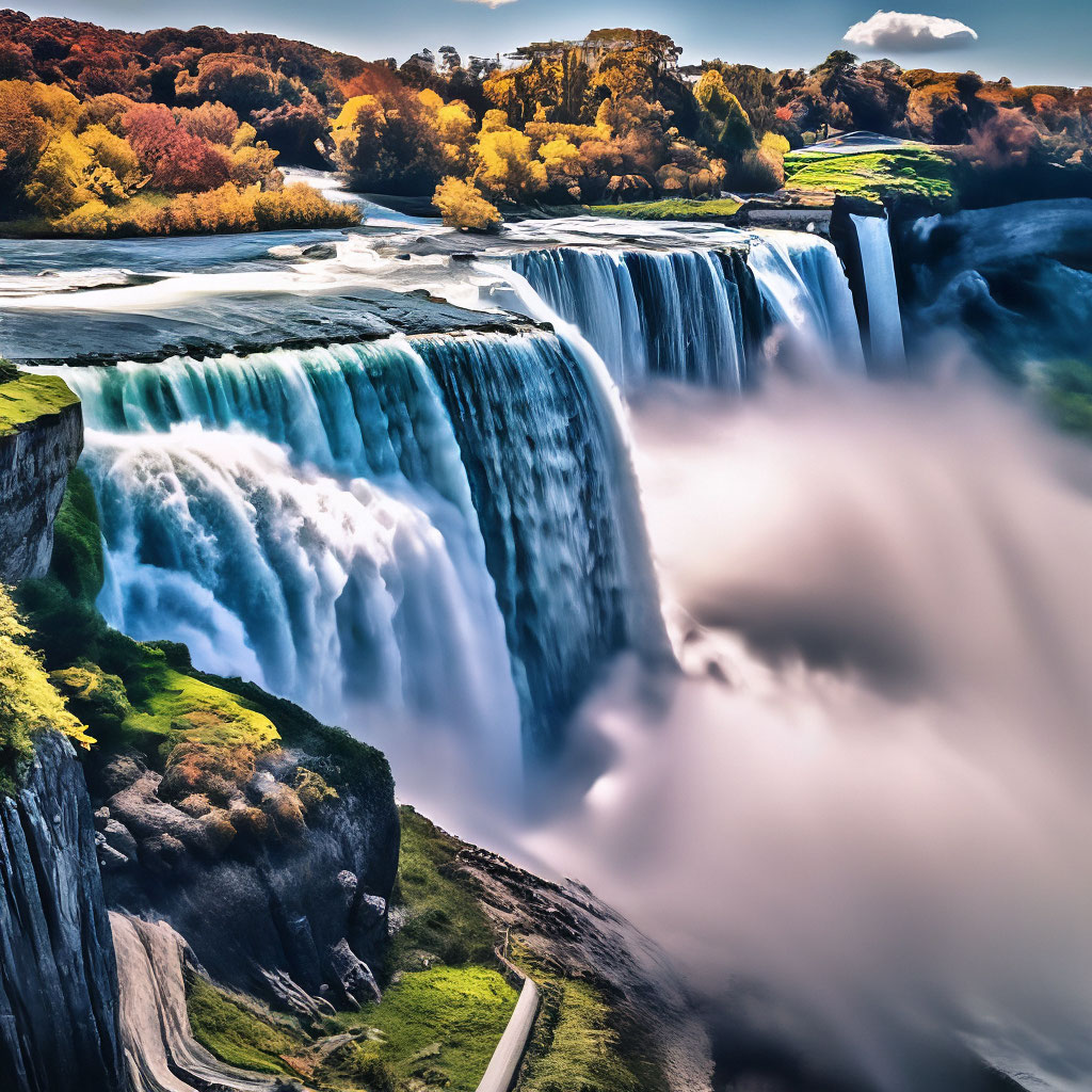 "Niagara Falls, beautiful, aesthetically pleasing, realistic, fine ...