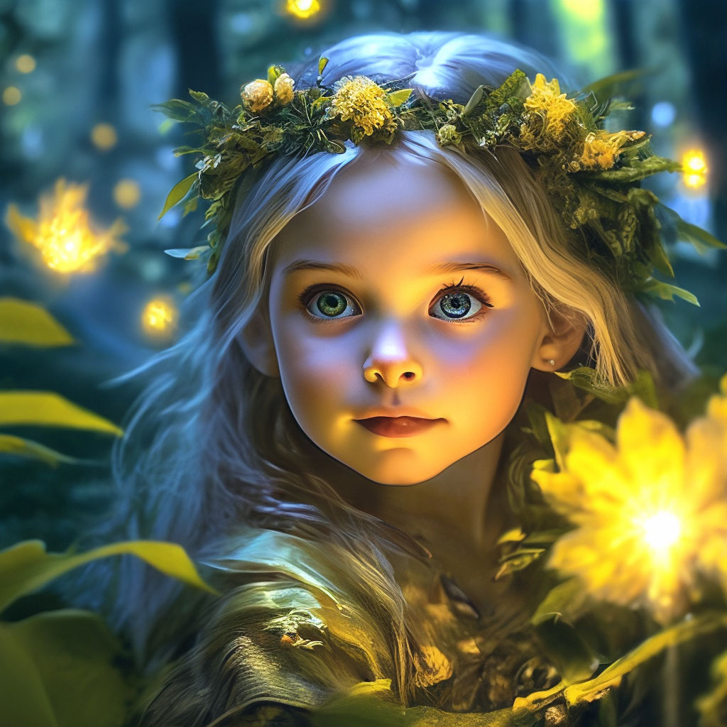 "Elf girl in the forest, digital painting, graphics, pixel art ...