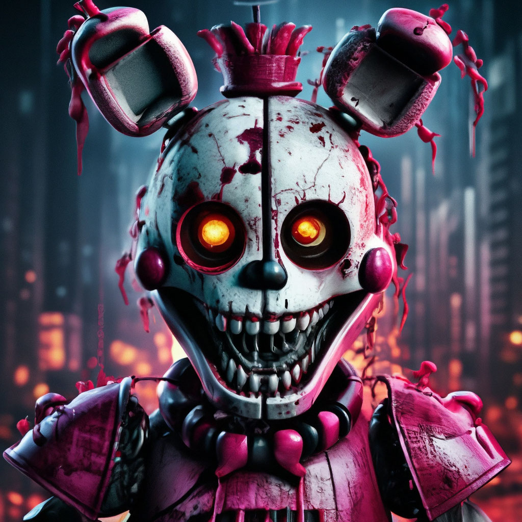 "Fnaf horror punk" — image created in Shedevrum