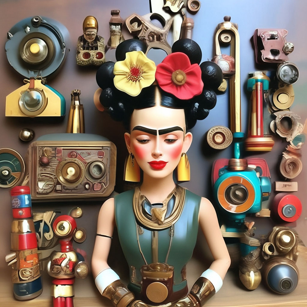"Frida Kahlo's toys #collectionelayja maximum Detail monobrow" — image ...
