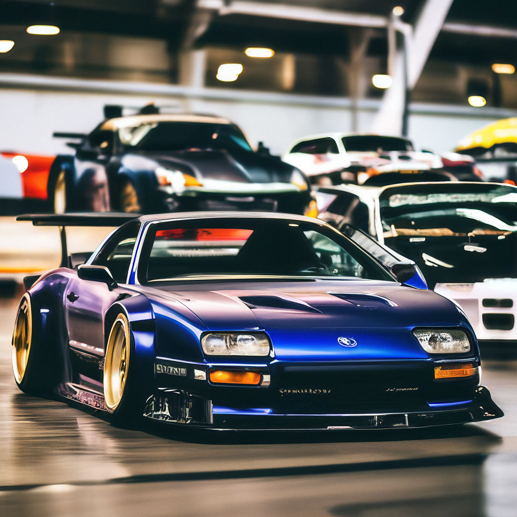 "A number of JDM machines" — image created in Shedevrum