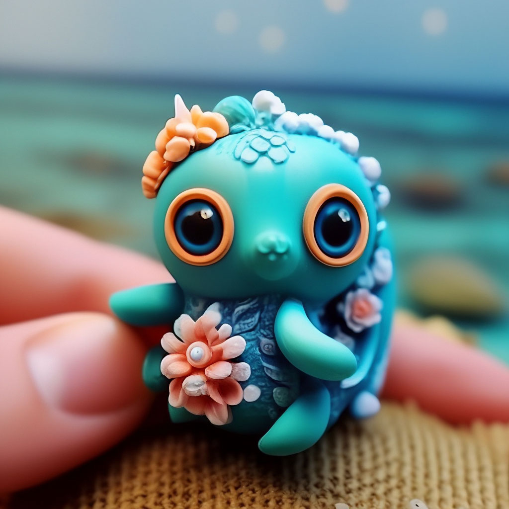 "Sea cute pet, sea pet, small details" — image created in Shedevrum