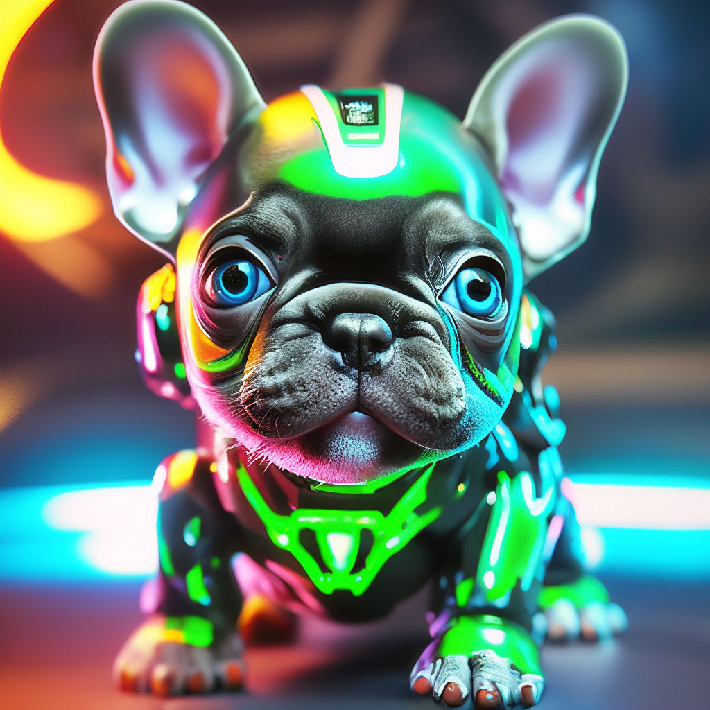 "French bulldog puppy, alien, too cute, plush, incredible eyes ...