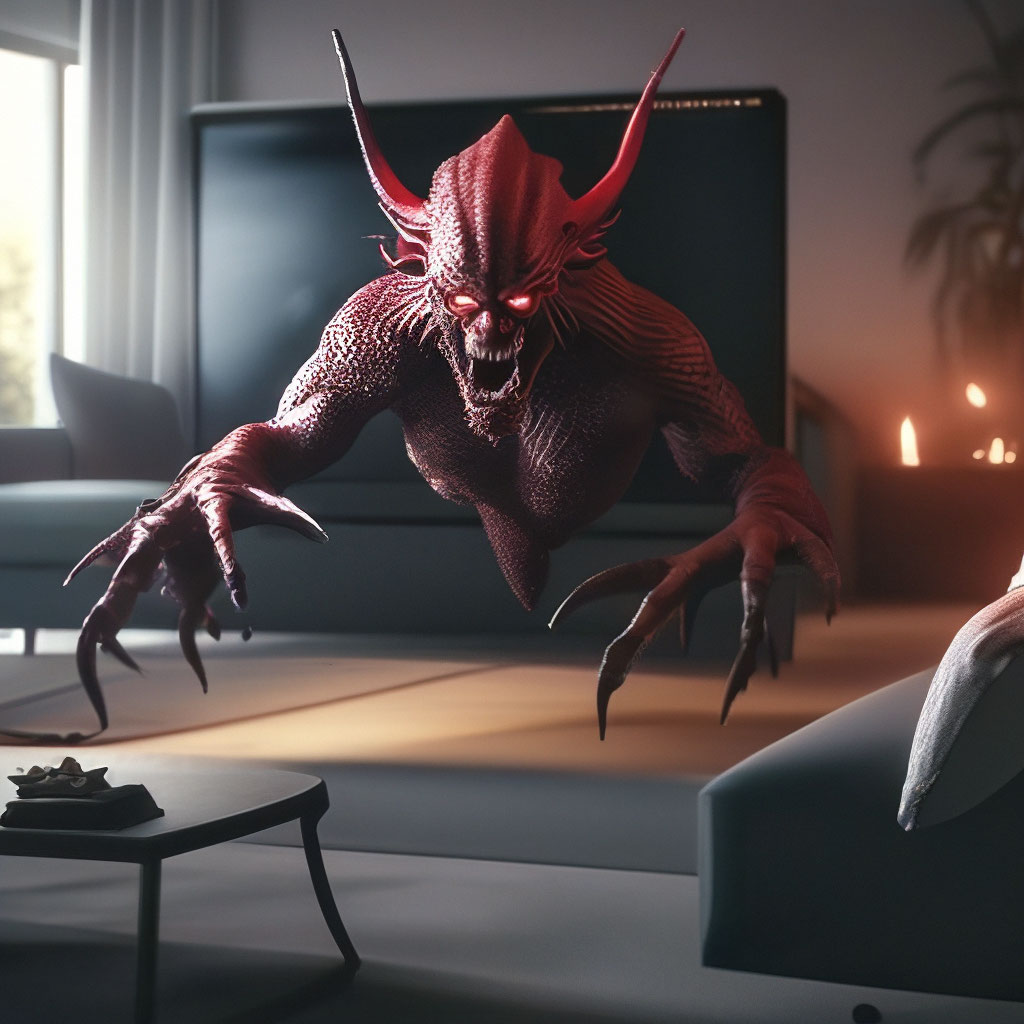 "The demon crawls out of the screen right into your living room, horror ...