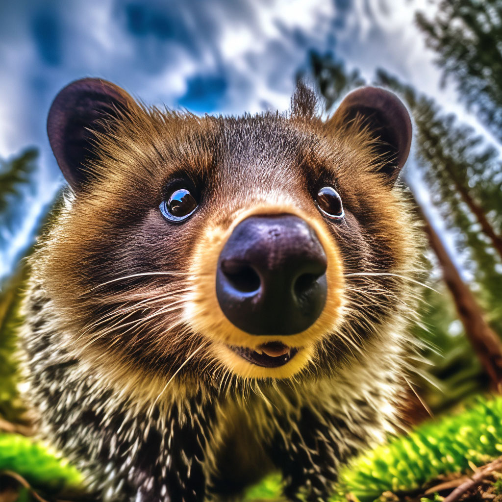 "Mutation of the Bear and the hedgehog professional photo,15mm,f/2.8,1 ...