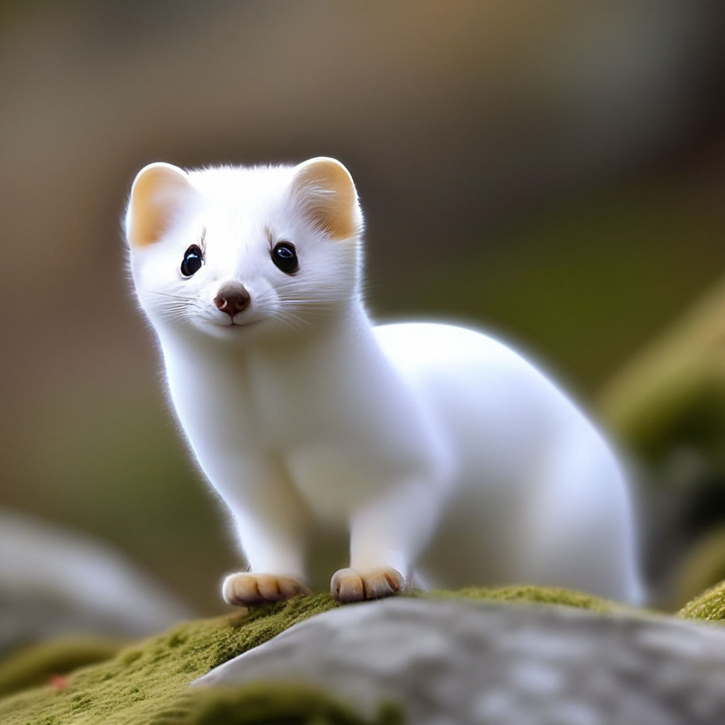 "Ermine (Latin Mustela erminea) is a predatory mammal of the marten ...