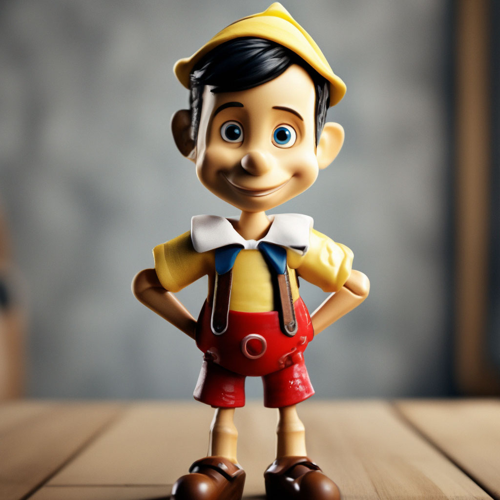 "Pinocchio holding his belly, funny, funny caricature, humor color ...