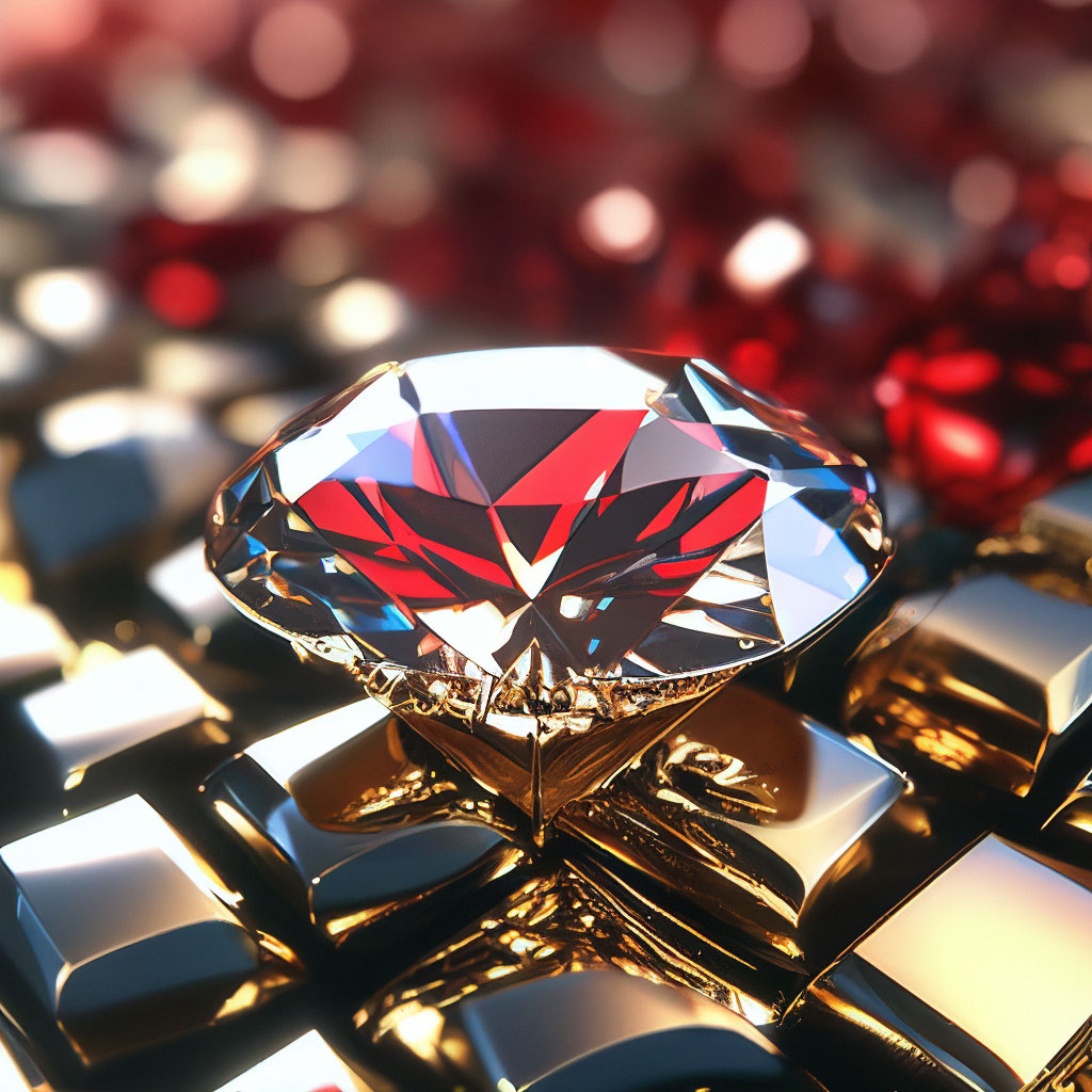 "Gold diamond,cut in red silver professional photo, beautiful, 128k ...