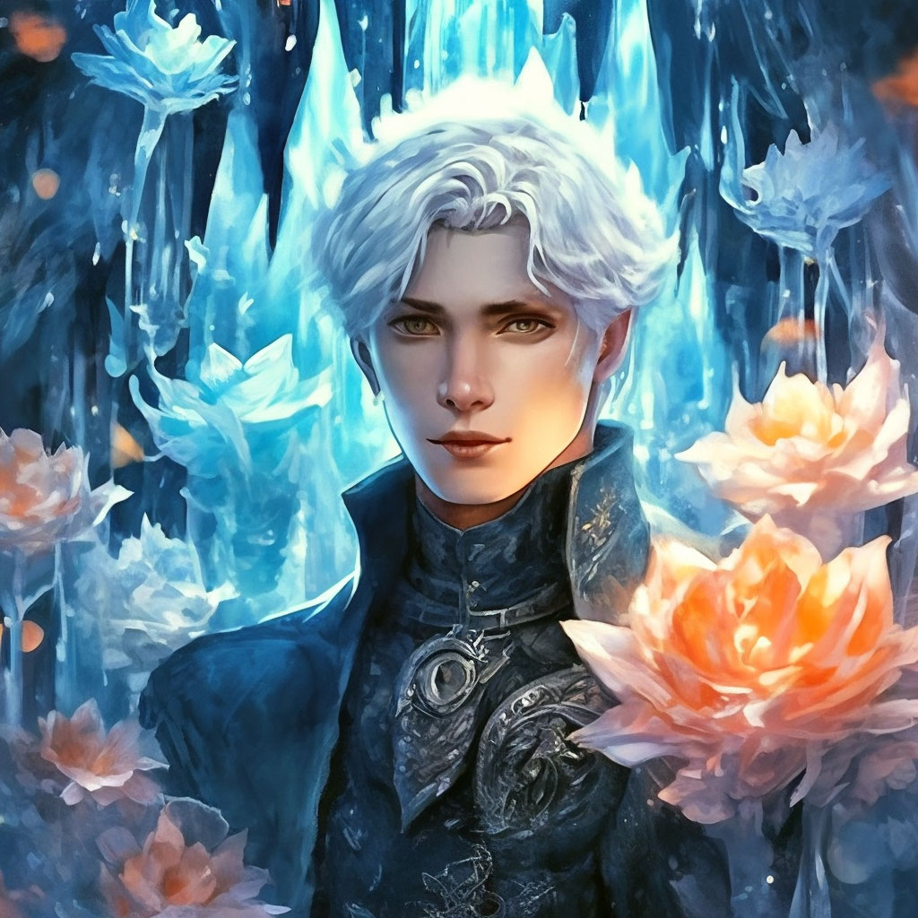 "Art is a mystical handsome guy in an ice cave full of ice flower ...