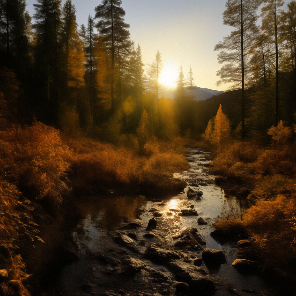 "Zhabreev the walker taiga gold" — image created in Shedevrum