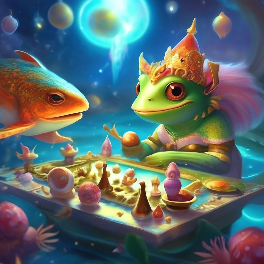 "A merman eats frogs and plays backgammon, celebrates the new year a ...