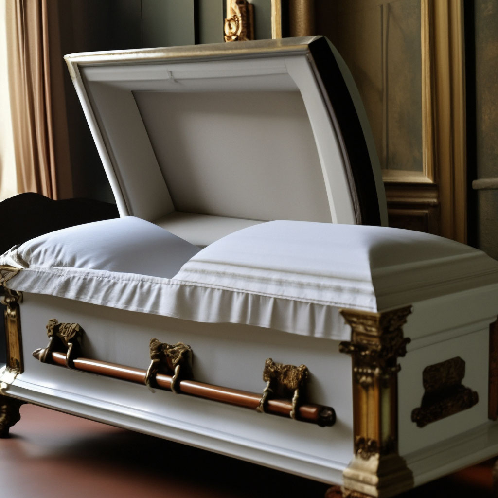 "Muslin casket" — image created in Shedevrum